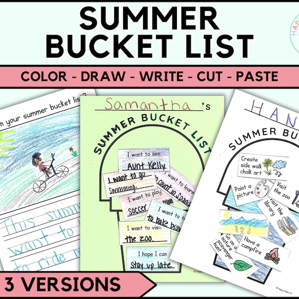 Summer Bucket List Printable - Etsy