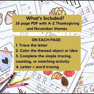 Thanksgiving ABC Tracing Worksheets Letter Tracing Pre K Worksheets ...