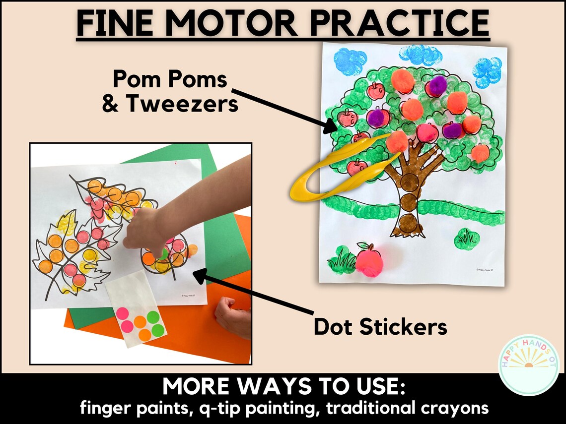 Fall Dot Marker Prek Worksheets Simple Homeschool Morning Worksheets ...