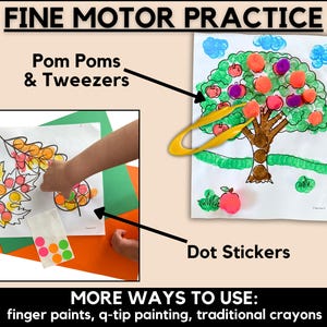 Fall Dot Marker Prek Worksheets Simple Homeschool Morning Worksheets ...