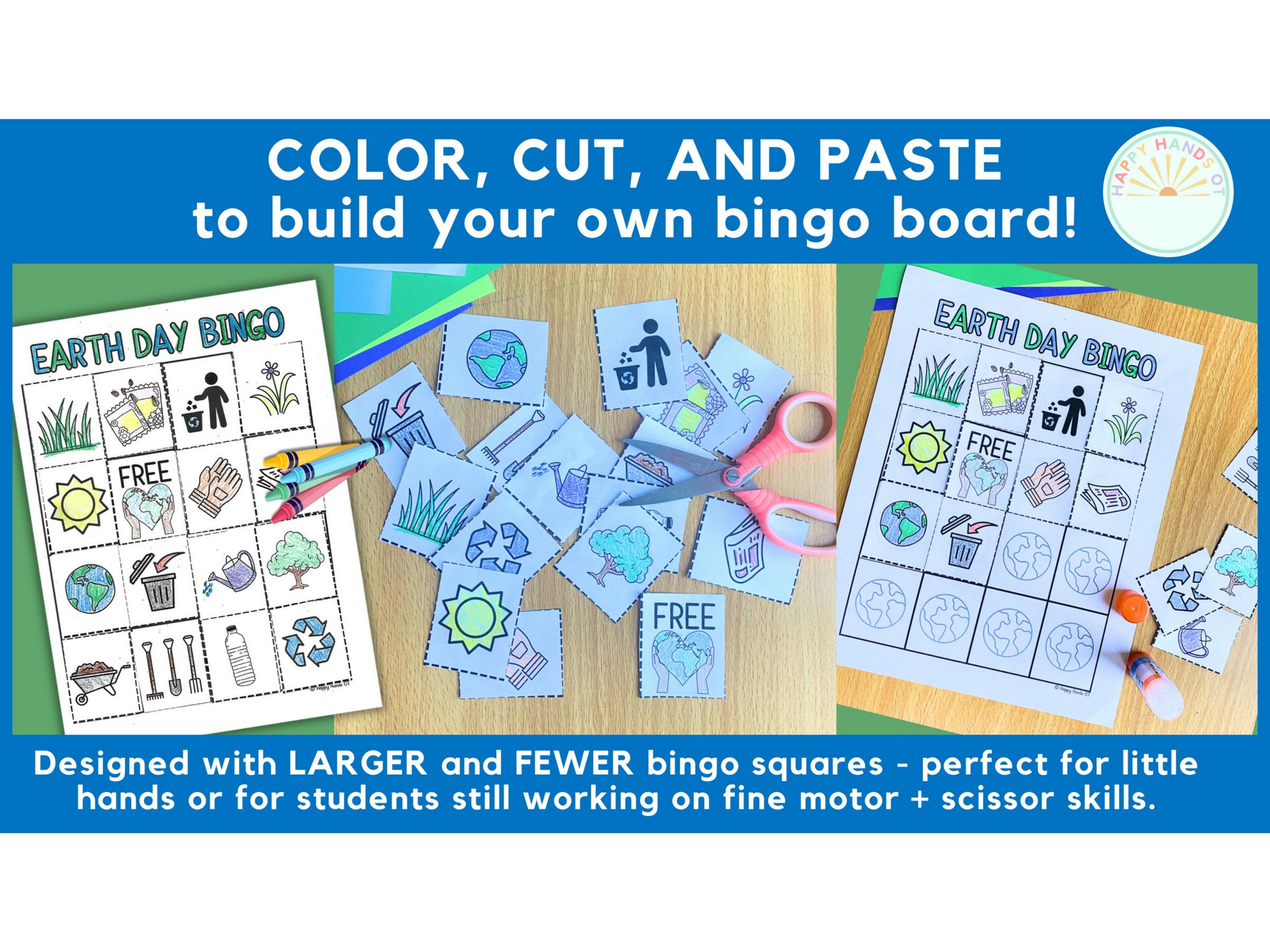 Earth Day Bingo Printable Earth Day Kids Make Your Own Bingo Cards ...