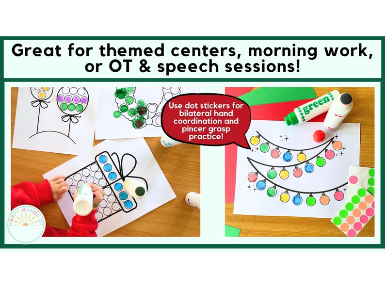 Christmas Dot Marker Toddler Winter Preschool Christmas Printables Pre ...