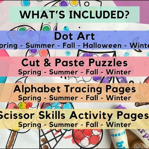 PRINTABLE BUNDLE - Full Year of Fine Motor Preschool Worksheets ...