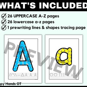Alphabet Dot Art Preschool Worksheets for Kids ABC Tracing Worksheet ...