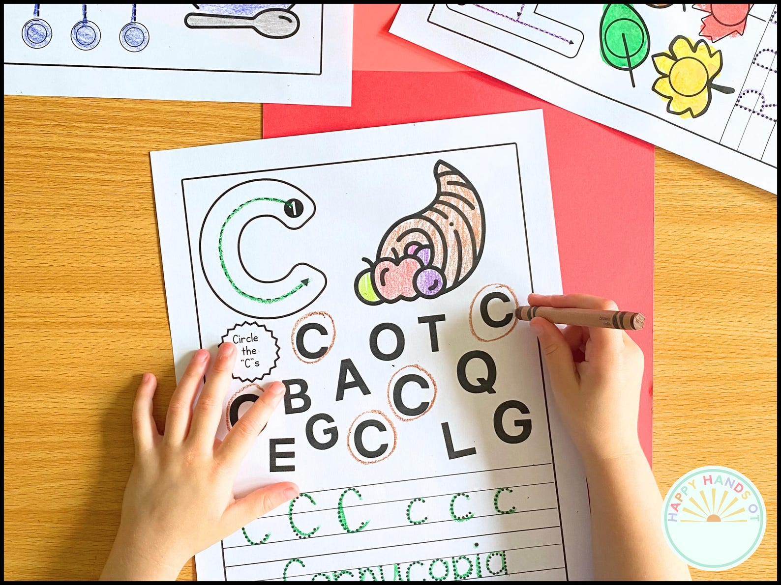 Thanksgiving ABC Tracing Worksheets Letter Tracing Pre K Worksheets ...