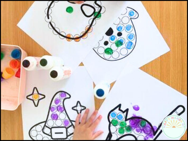 Halloween Dot Marker Printable Halloween Kids Activity Simple ...