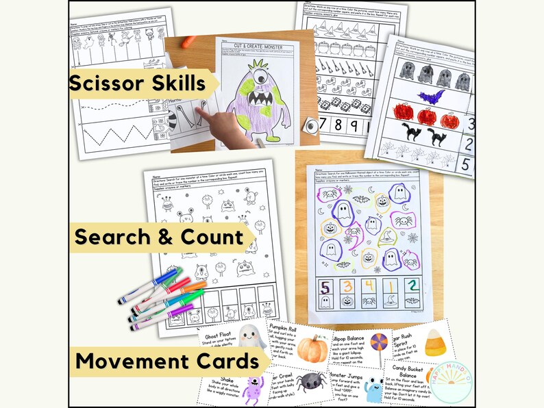 Halloween Occupational Therapy Preschool Fine Motor Skills: Halloween ...