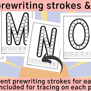 Alphabet Dot Art Preschool Worksheets for Kids ABC Tracing Worksheet ...