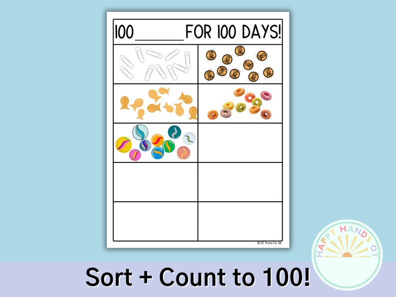 100th Day of School Gumball Craft 100 Days Celebration Printable ...