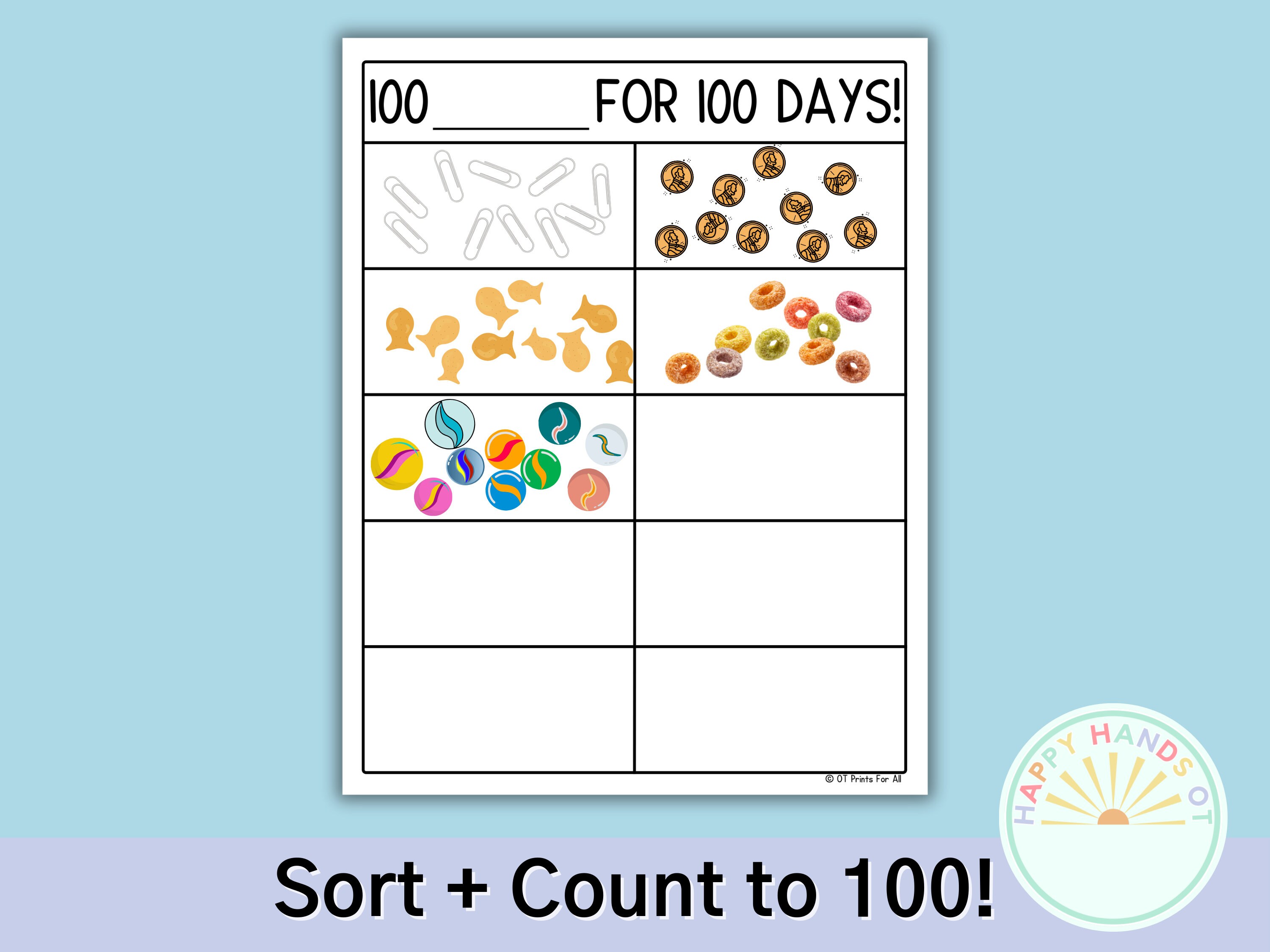 100th Day of School Gumball Craft 100 Days Celebration Printable ...