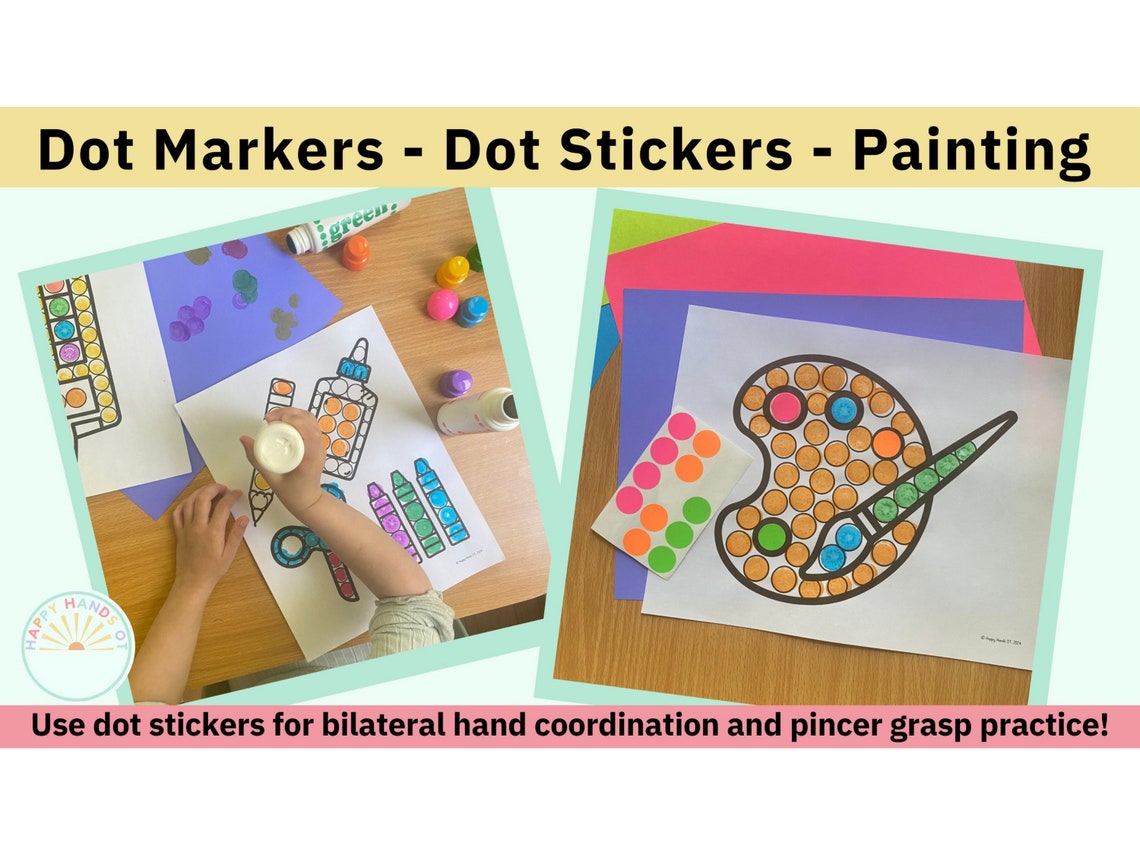 Back to School Coloring Fall Dot Marker First Day of School Coloring ...