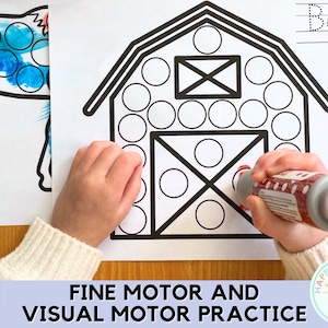 Farm Animals Dot Marker Worksheets for Kids Preschool Tracing ...