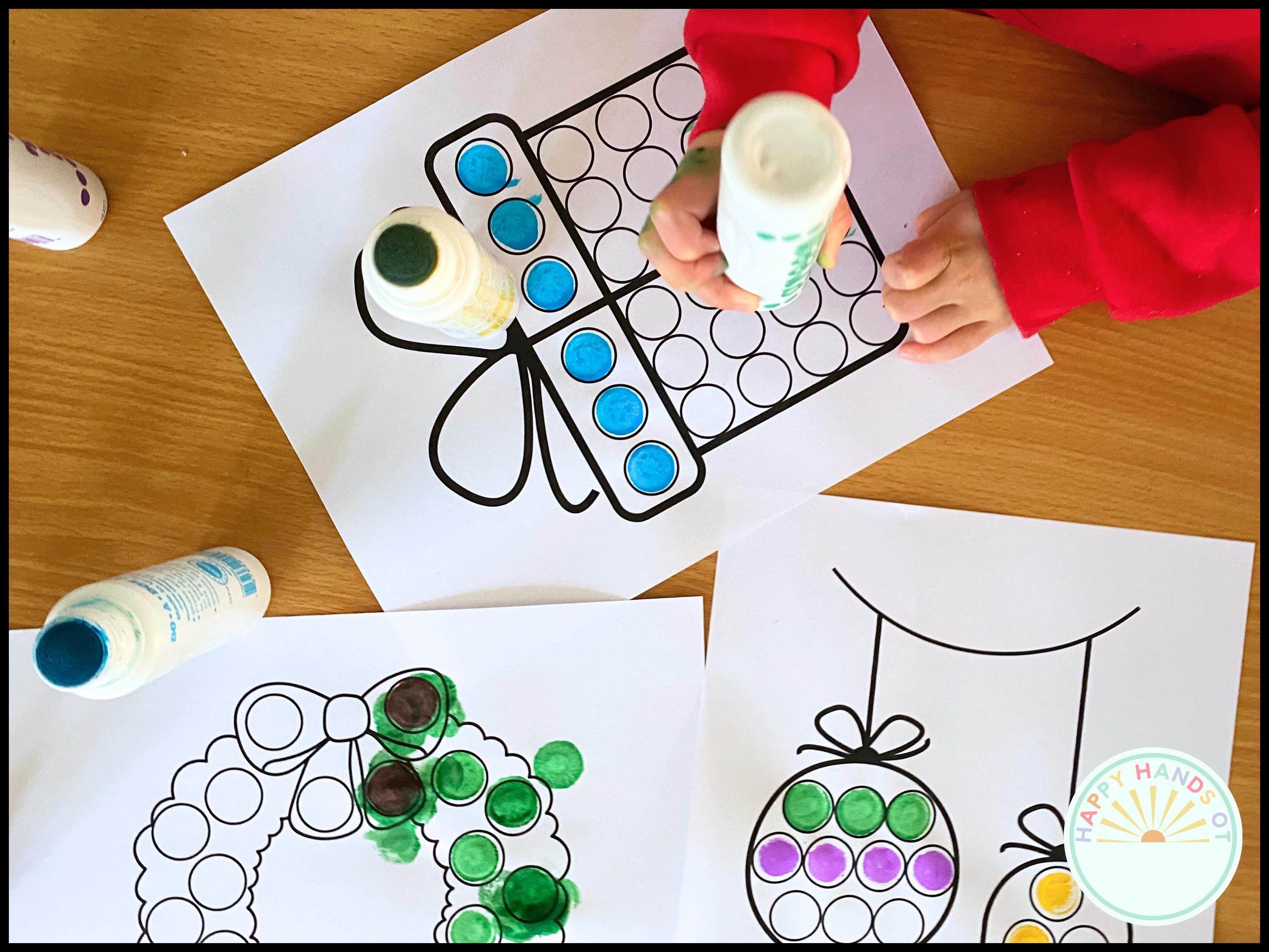 Christmas Dot Marker Toddler Winter Preschool Christmas Printables Pre ...