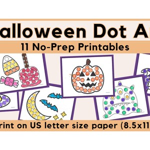 Halloween Dot Marker Printable Halloween Kids Activity Simple ...