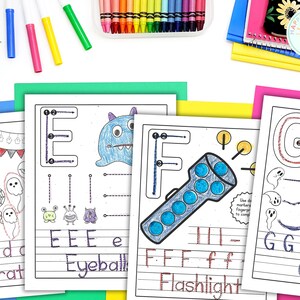 Fall ABC Tracing Worksheets Autumn Letter Tracing Pre K Worksheets ...