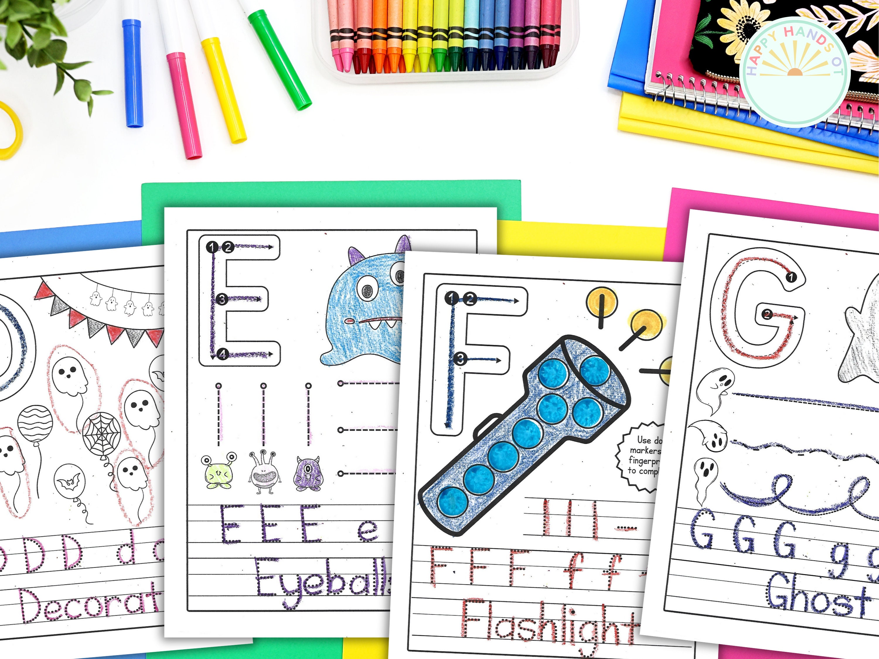 Fall ABC Tracing Worksheets Autumn Letter Tracing Pre K Worksheets ...