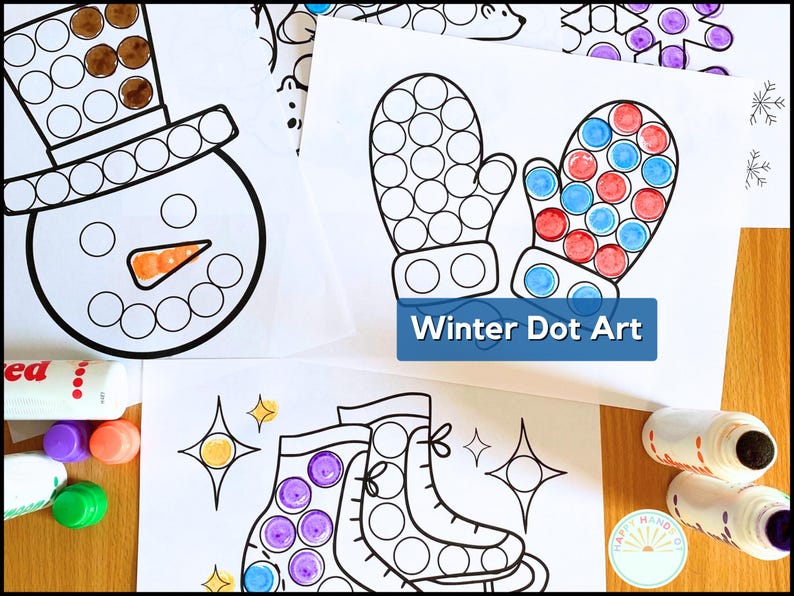 Dot Marker Activity - Toddler Thanksgiving Christmas and Winter ...