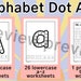 Alphabet Dot Art Preschool Worksheets for Kids ABC Tracing Worksheet ...