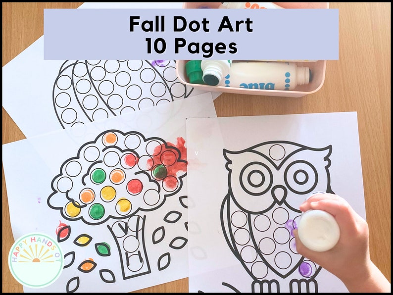 PRINTABLE BUNDLE - Fall Dot Marker Preschool Worksheets Occupational ...