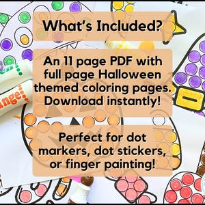 Halloween Dot Marker Printable Halloween Kids Activity Simple ...