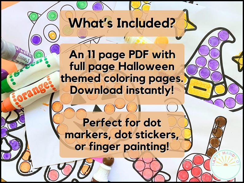 Halloween Dot Marker Printable Halloween Kids Activity Simple ...