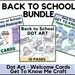 PRINTABLE BUNDLE - Back to School Coloring Dot Marker First Day of ...