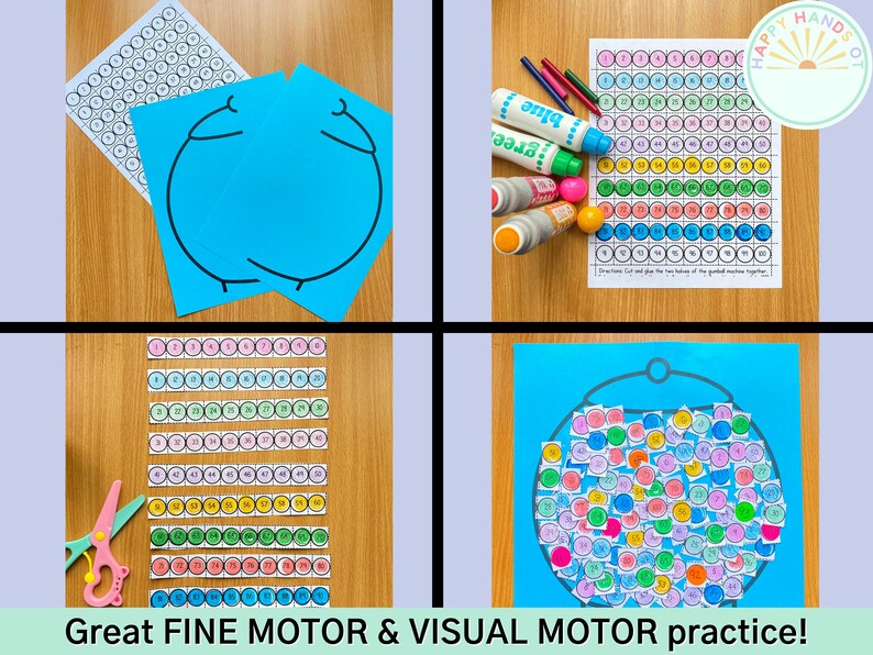 100th Day of School Gumball Craft 100 Days Celebration Printable ...