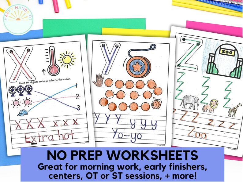 Summer Preschool ABC Tracing Worksheet Summer Break Preschool ...