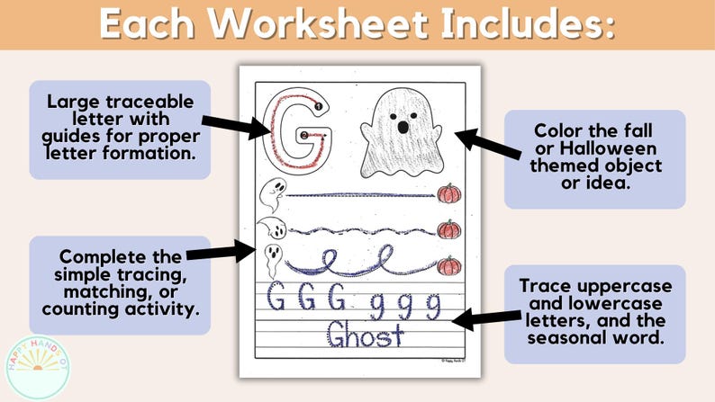 Fall ABC Tracing Worksheets Autumn Letter Tracing Pre K Worksheets ...