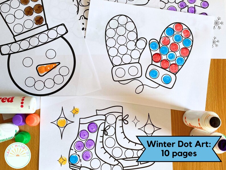 Seasons Dot Marker Activity: Spring Summer Fall Winter Coloring Pages ...