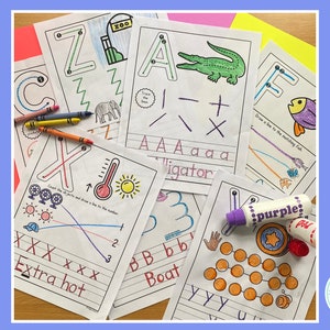 Summer Preschool ABC Tracing Worksheet Summer Break Preschool ...