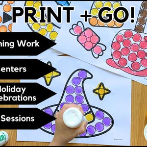 Halloween Dot Marker Printable Halloween Kids Activity Simple ...