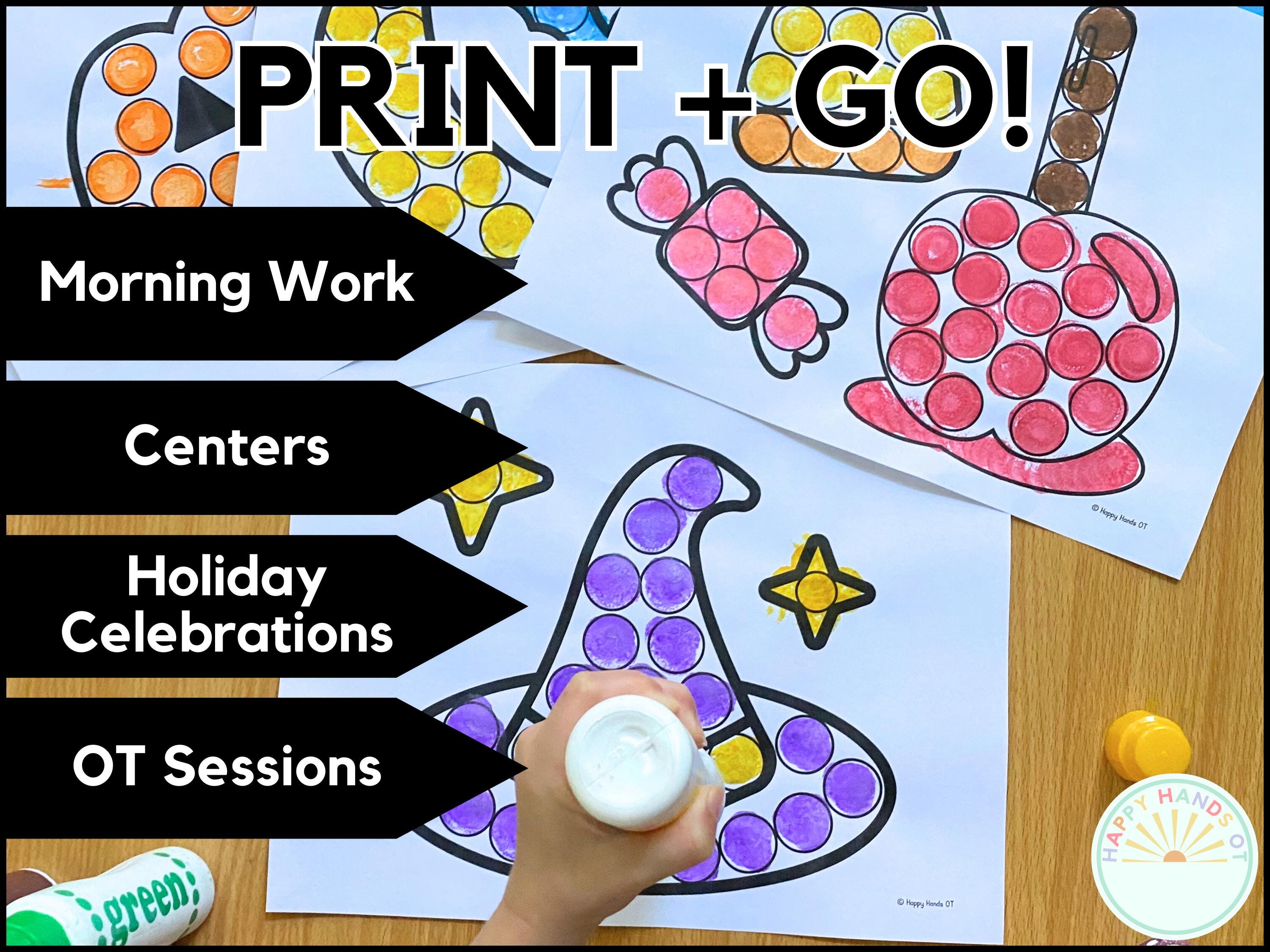 Halloween Dot Marker Printable Halloween Kids Activity Simple ...