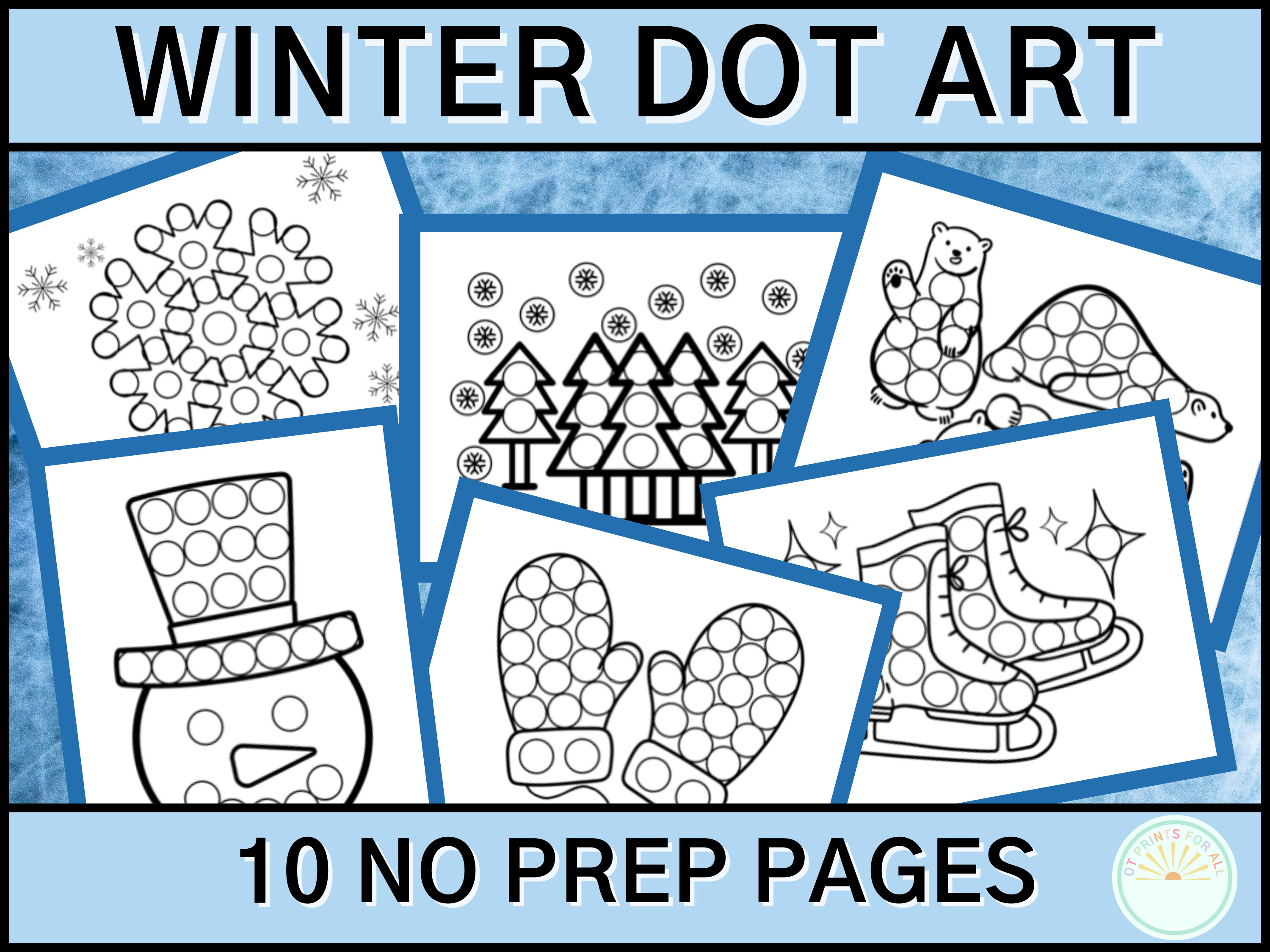 Winter Preschool Dot Marker Toddler Winter Break Winter Coloring Page ...