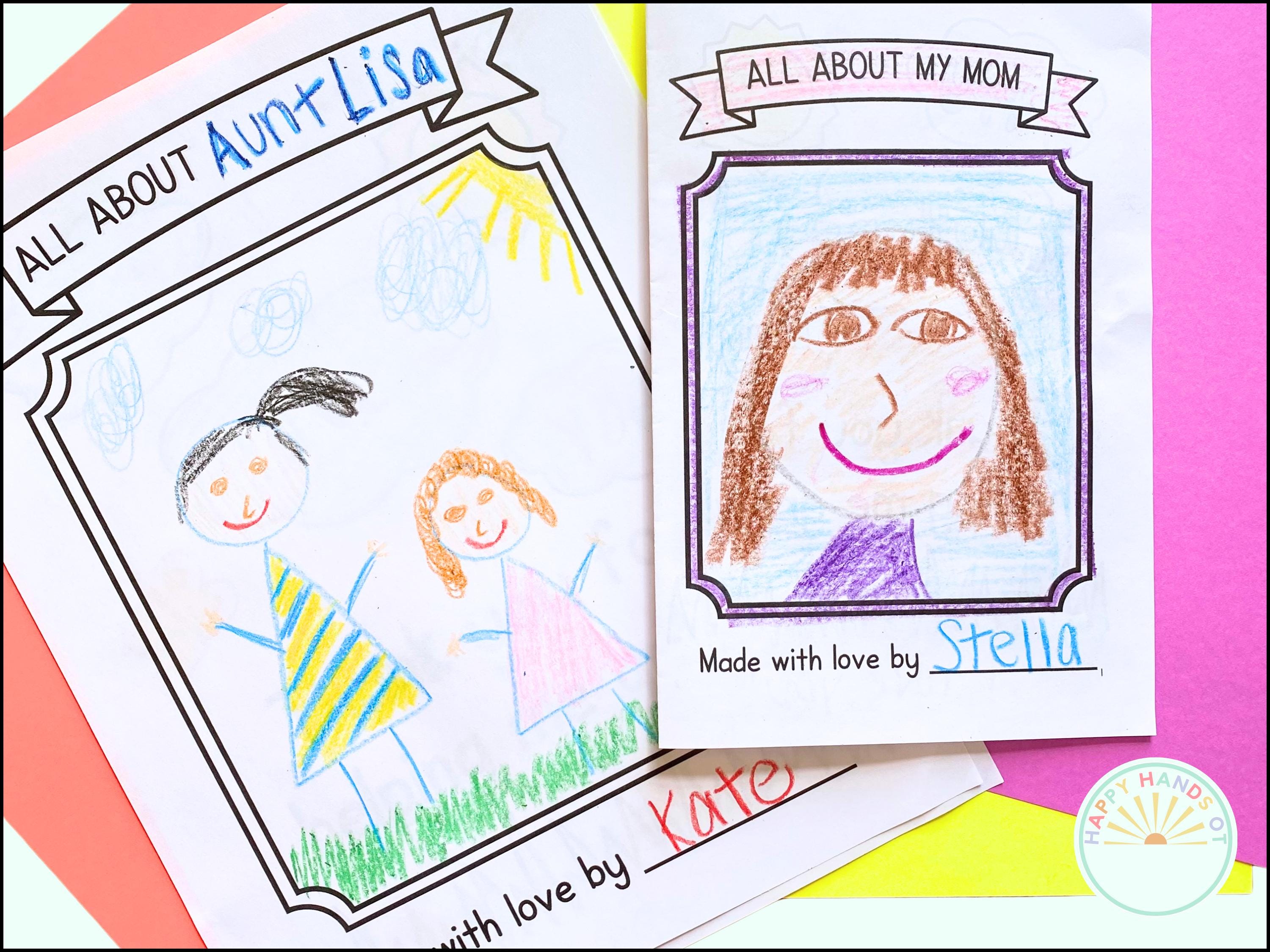 Mothers Day Card From Child Mothers Day Crafts for Preschool Mothers ...