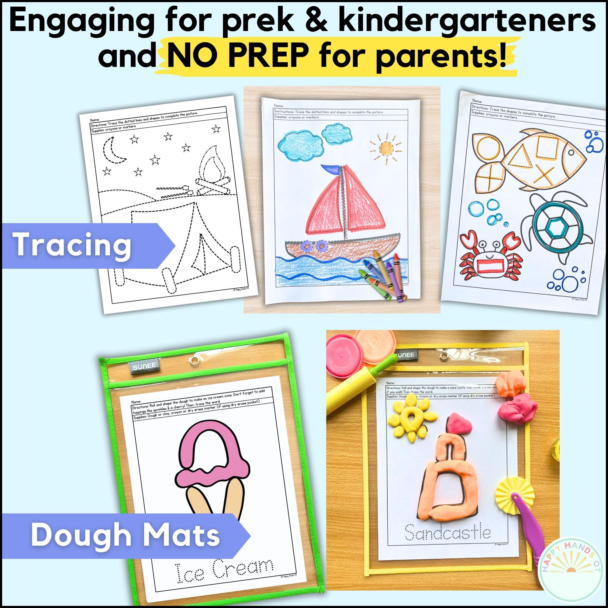 June Occupational Therapy Preschool Fine Motor Skills: Summer Activity ...