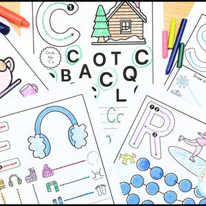 Winter Preschool Fine Motor Tracing Worksheets Preschool Tracing Winter ...