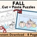 PRINTABLE BUNDLE - Fall Dot Marker Preschool Worksheets Occupational ...