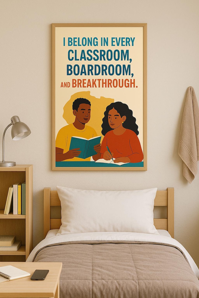 HBCU Student Empowerment Wall Art | “I Belong in Every Classroom ...