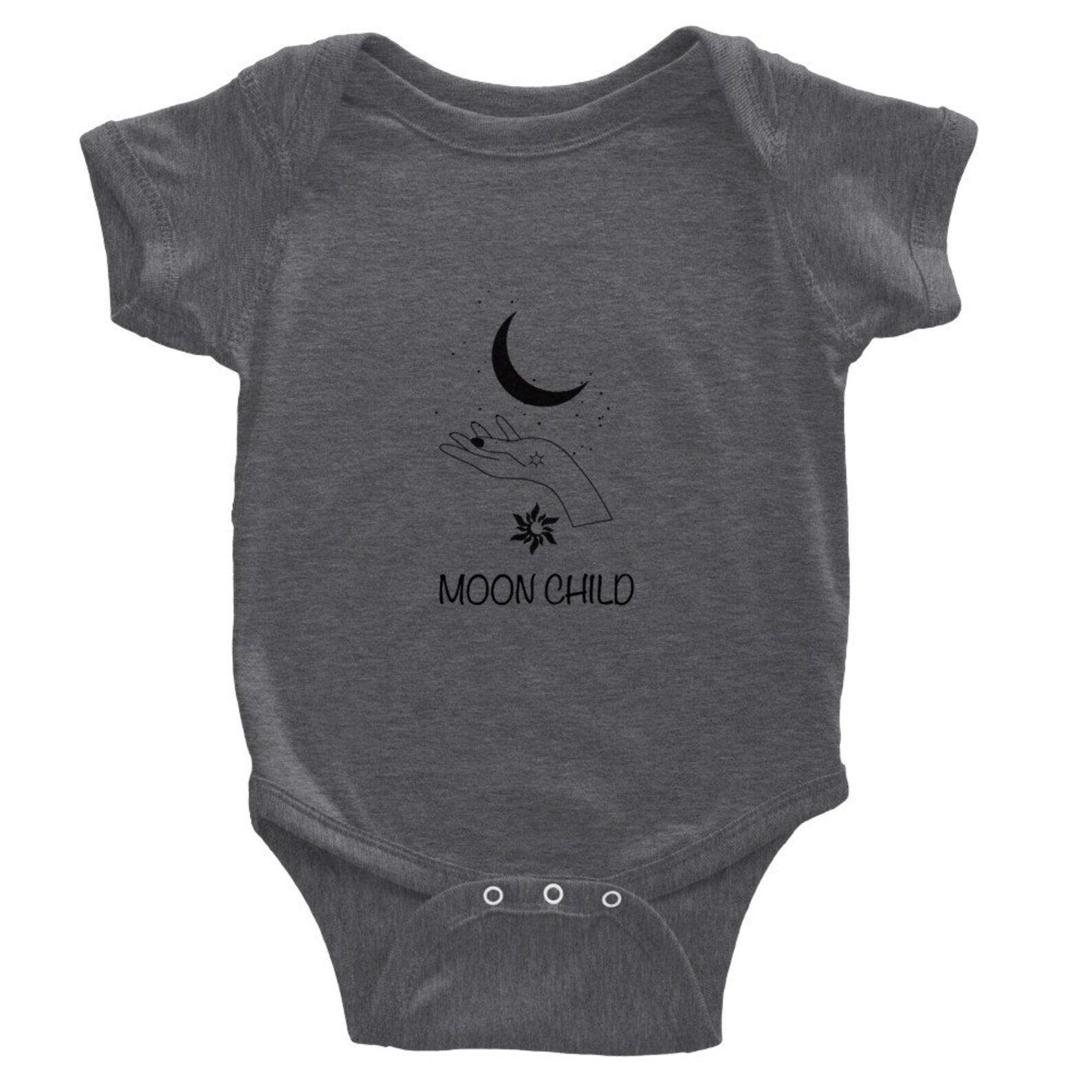 Moon Child Baby Short Sleeve Bodysuit - Etsy