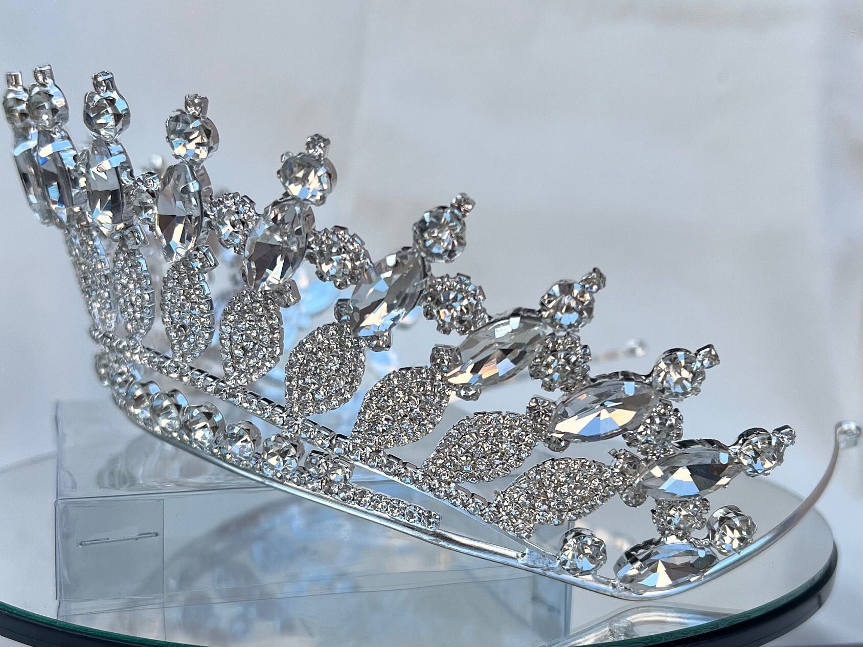 Tiara Crown Beautiful Crown Beautiful Tiara Silver Crown - Etsy