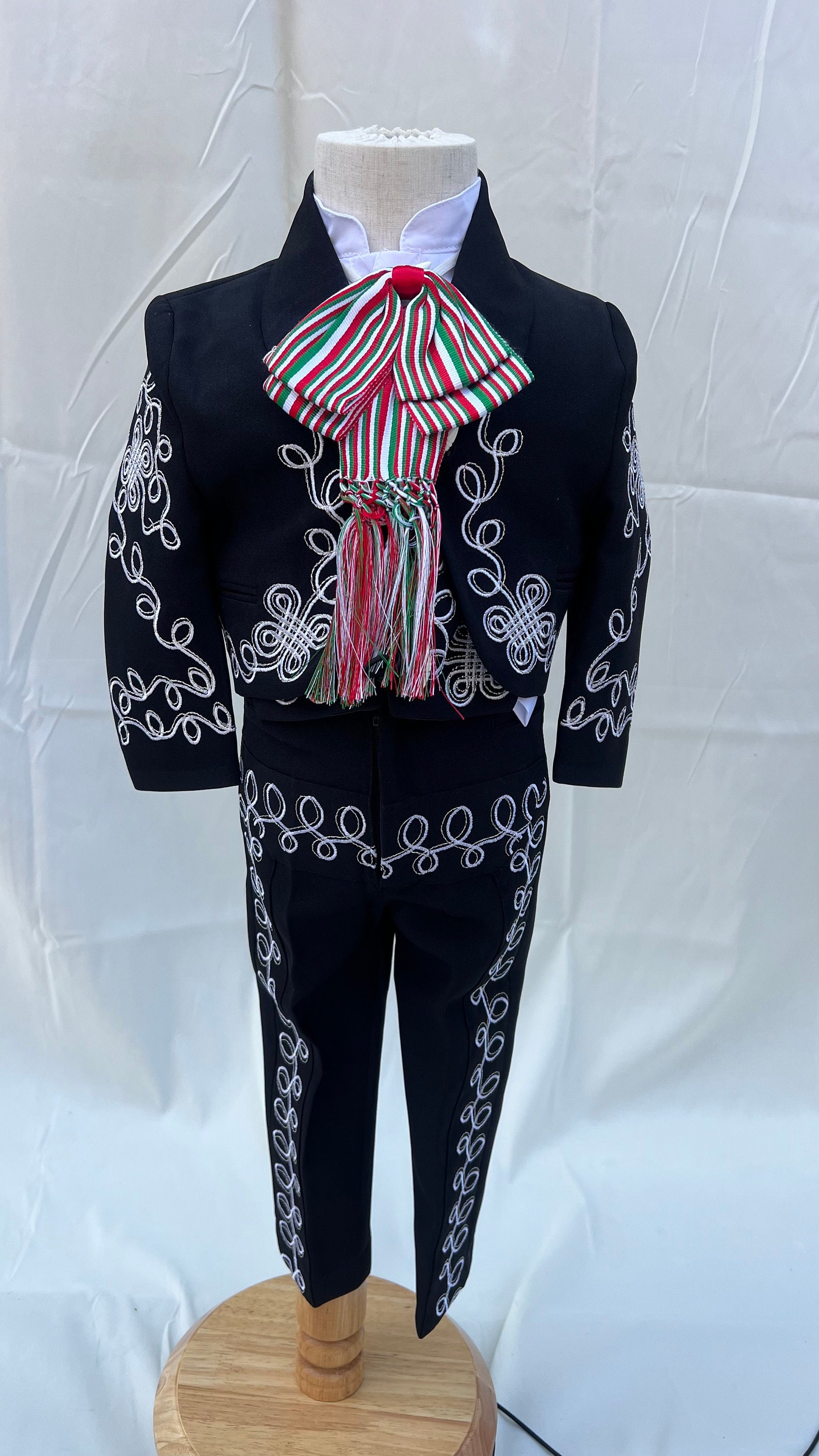 Child Charro Costume, Black Charro Costume, Mariachi Costume, Charro ...