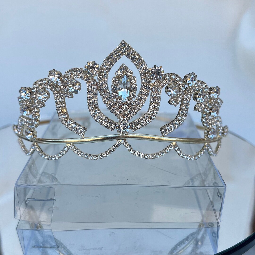 Princess Tiara, Crown for Girl, Gold Crown, Crown for Girl, Tiara With ...