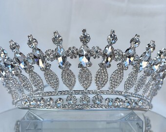 Silver Tiara Silver Crown Wedding Tiara Bridal Tiara - Etsy