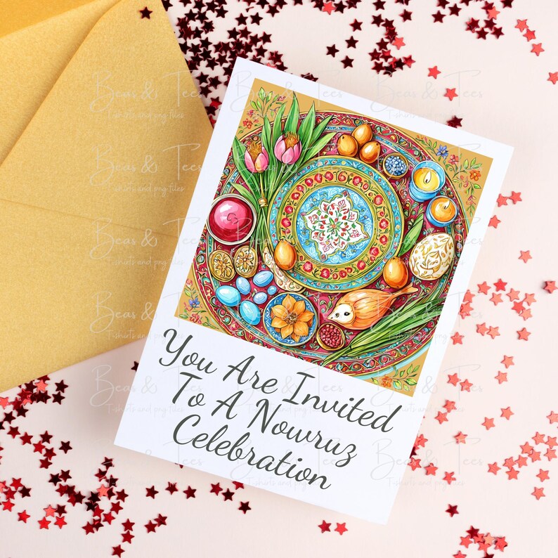 Nowruz Clipart Set Persian New Year Haft-seen Graphics Printable Spring ...