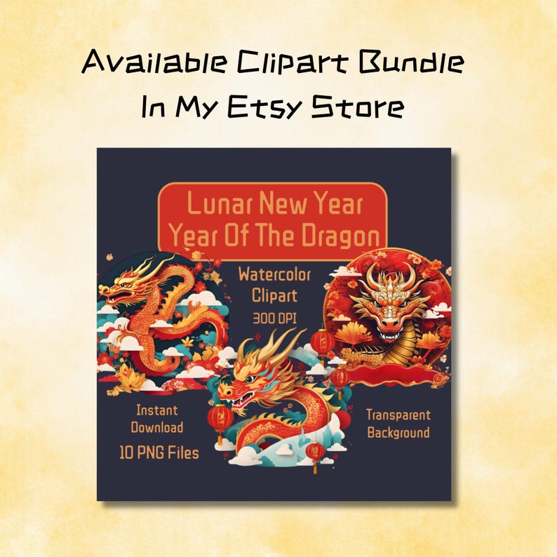 Año del dragón 2024 Archivo PNG para sublimación Arte digital del año ...