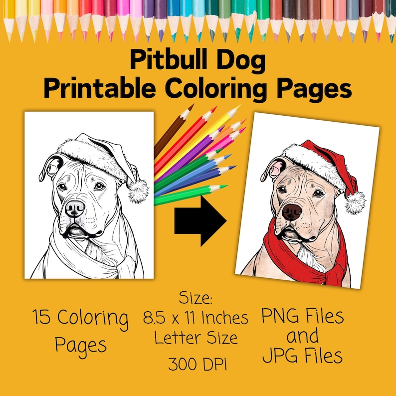 Pitbull Dog Coloring Pages Printable Pet Coloring Sheets for Adults ...