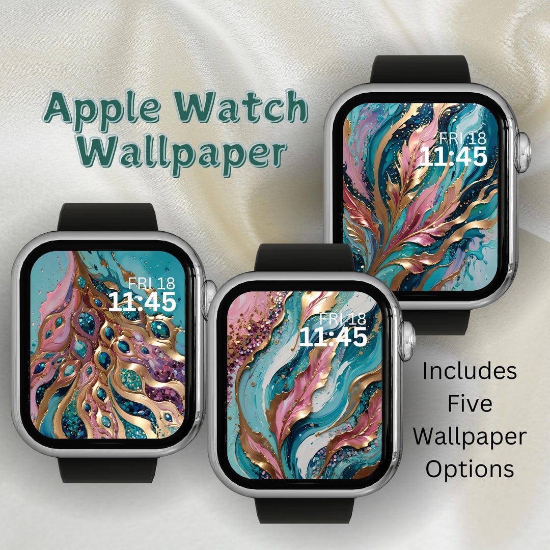 Apple Watch Wallpaper Aesthetic Watch Face Digital Download Luxury ...