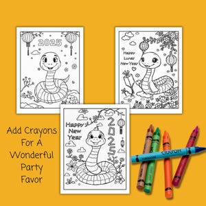 Lunar New Year 2025 Coloring Pages Year of the Snake Printable Chinese ...