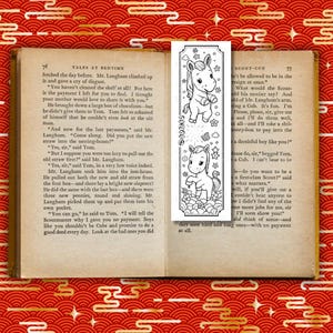 Lunar New Year 2026 Year of the Horse Coloring Bookmarks Chinese Zodiac ...